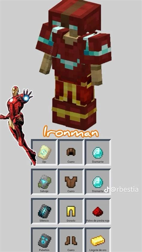 How To Make Ironman With Armor Minecraft Houses Armor Minecraft Diy