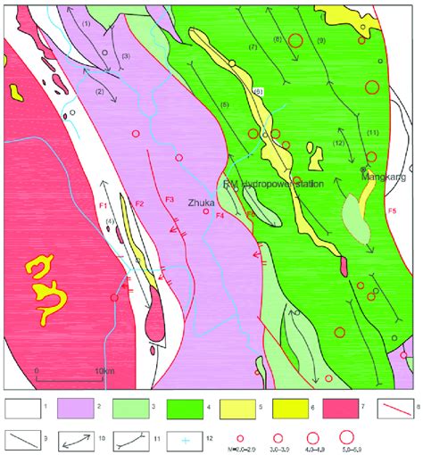 Structural Outline Of The Near Field Area Of Rm Hydropower Station 1 Download Scientific