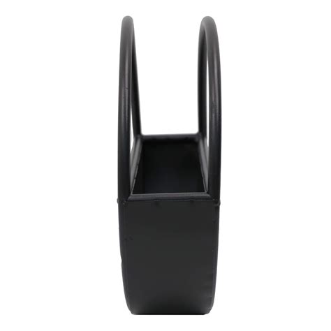 Premium Floating Half Moon Hangable Wall Planter Black 35cm