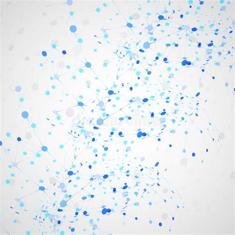 Molecular Abstract Structure Stock Vector Illustration Of Internet