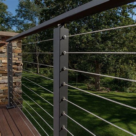Steel Post Cable Rail Bundles Outdoor Cable Railing Ideas