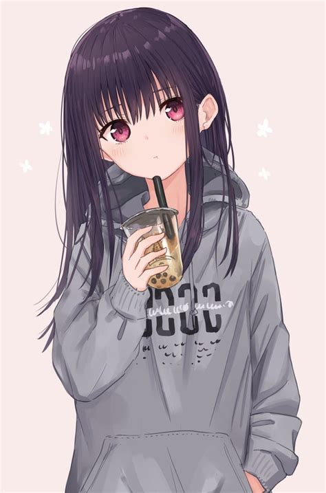 🔥 [70 ] Cute Anime Girl Drinking Boba Wallpapers Wallpapersafari