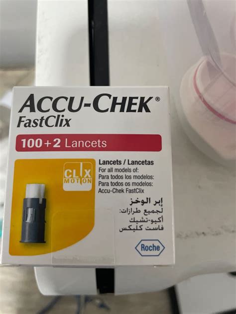 Accu Chek Fast Clix 102 Lancets Health Nutrition Medical Supplies Tools On Carousell