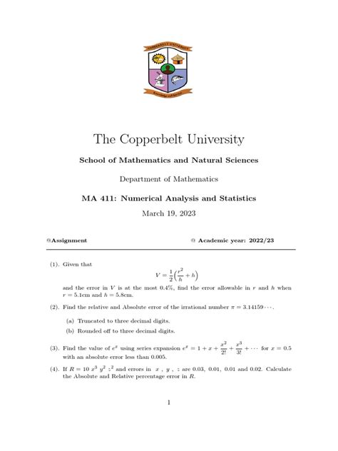 Ma 411 Assignment 1 Pdf