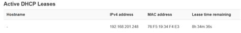 Unknown Wired Mac Address Getting Dhcp Lease Installing And Using