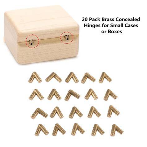 20pcs Brass Barrel Hinge Hidden Invisible Concealed