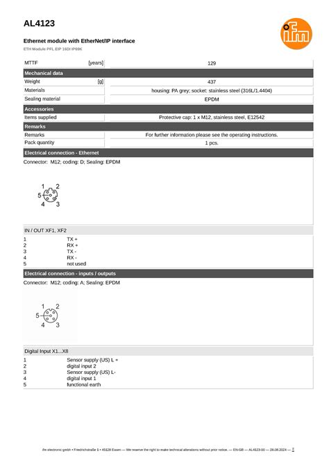 Ethernet Module With Ethernet Ip Interface