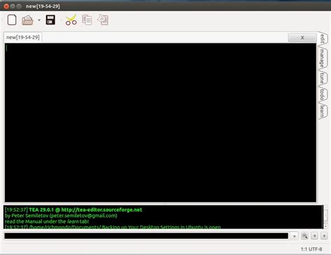The Qt Based Tea Text Editor Managing Image And Text Files In One Application