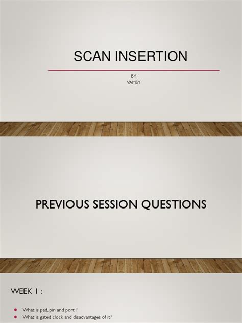 Scan Insertion Week2and3 Download Free Pdf Design Digital Technology