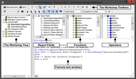 Crystal Reports Keyboard Shortcuts Tutorial