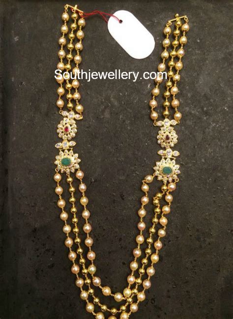 South Sea Pearls Mala Indian Jewellery Designs