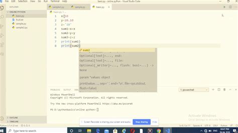 Python Basic Operationpython Tutorial For Beginnersvariables Youtube