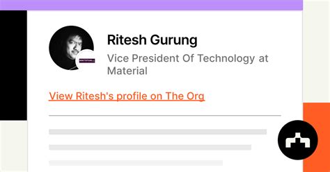 Ritesh Gurung Vice President Of Technology At Material The Org