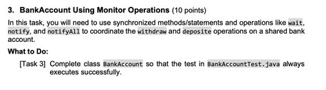 Solved Public Class Bankaccount Private Int Balance