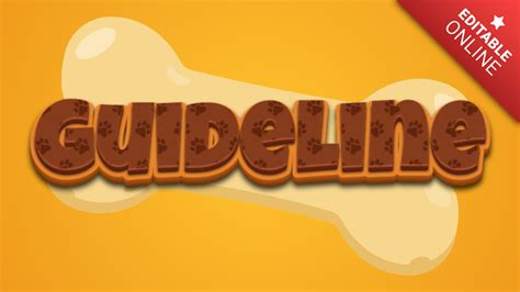 Guideline Text Effect Generator