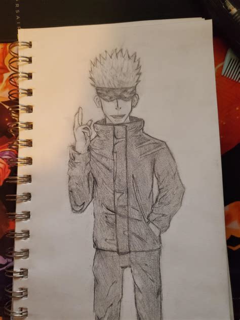Working On A Gojo Drawing Any Tips To Make It Better Before I Ink It R Arthelp