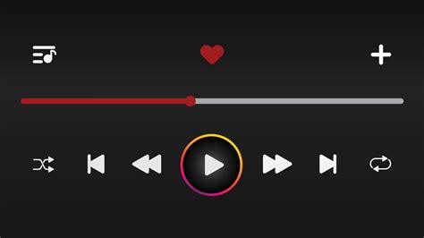 Media Music Player Design Illustration Icon Media Music Player In