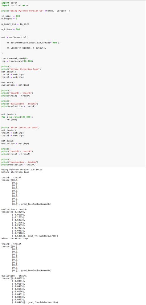 batchnorm training vs evaluation vision pytorch forums
