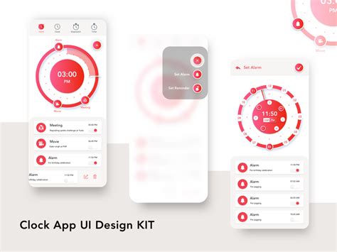 15 Best Clock App Ui Design 2019