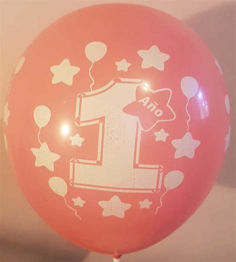 10 Globos 1 AÑo Festiball Tienda De Globos
