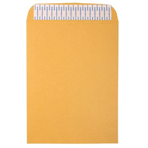 Jam Paper 95x125 Peel And Seal Brown Kraft Manila Catalog Envelopes