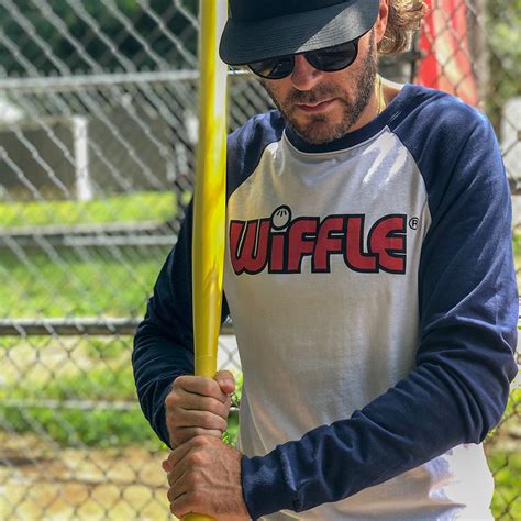 Streaker Sports Wiffle Ball Logo Navy Baseball Shirt Embrace The