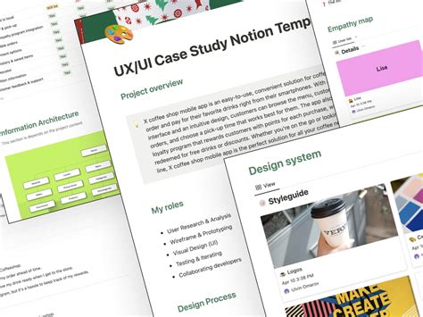 UX UI Case Study Notion Template UIBundle