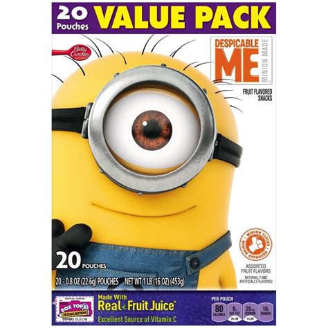 Betty Crocker Minions Fruit Flavored Snack Value Pack 453g 999