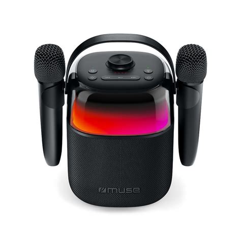 Enceinte Karaoké Portable Bluetooth 30w Avec 2 Micros Inclus Noir
