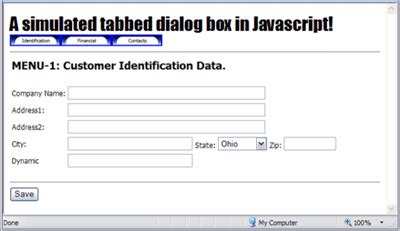 A Tabbed Dialog Box In JavaScript CodeProject