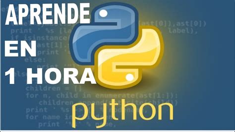 curso de python desde cero en una hora youtube