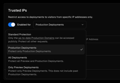 Deployment Protection On Vercel