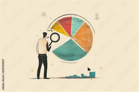 A Businessman Magnifies Benchmark Metrics Graph Scale To Measure Performance Benchmark Metrics