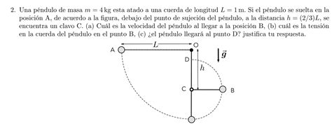 A Pendulum Of Mass ﻿m 4 ﻿kg Is Attached To A