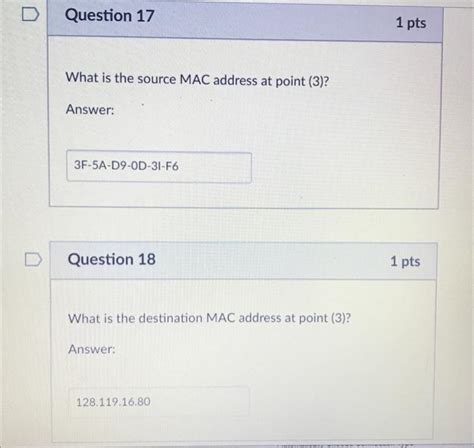 Solved Part 4 Link Layer And Network Layer Addressing And