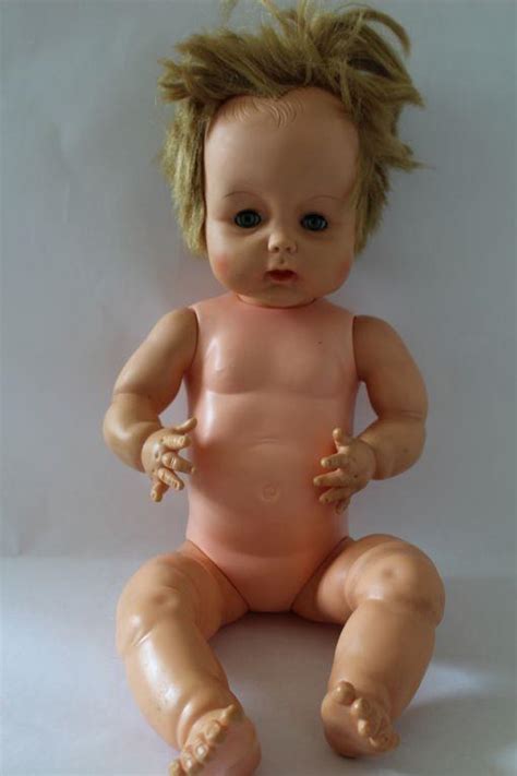Vtg 1961 Lorrie Doll Co Rubberplastic Body Sleepy Eyes Blonde Doll 18