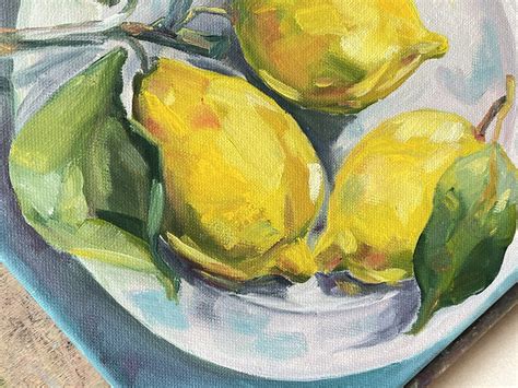 Limones En Invierno Pintura De Katerina Kovalchuk Jose Art Gallery