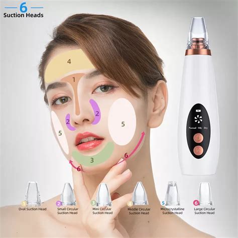 Electric Face Suction Removal Machine Pore Cleaner Blackhead Whitehead Soft Pimple Oil