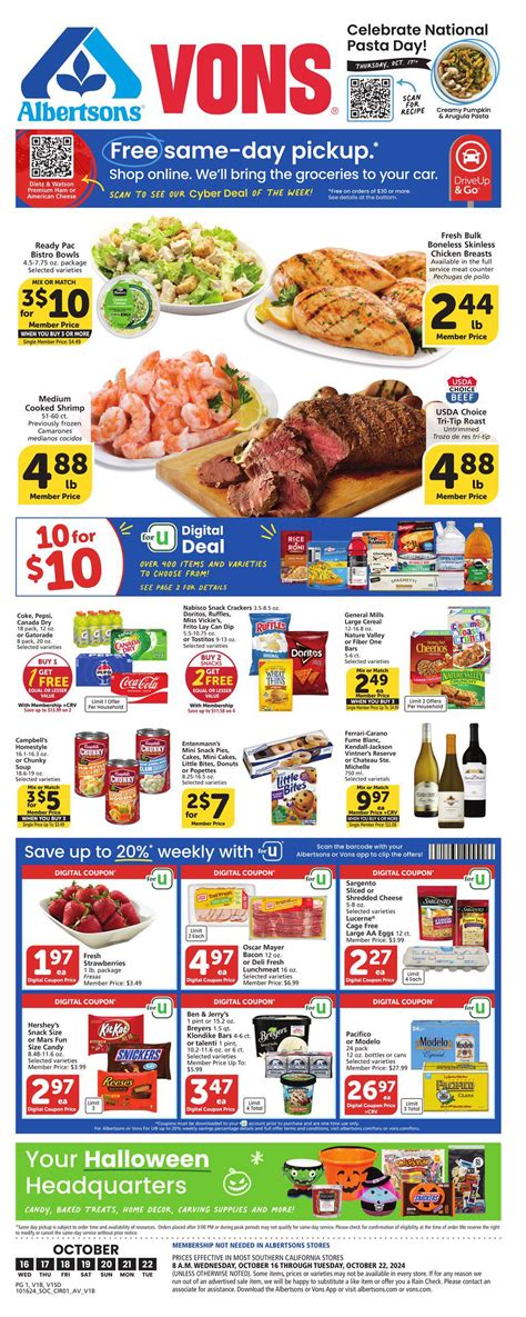 Vons Weekly Ad October 16 22 2024 Weeklyads2