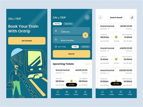 Public Transport App Designs Themes Templates And Downloadable