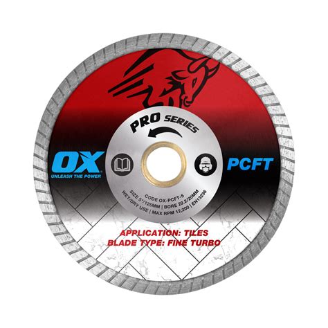 Ox Pro 5 Inch Fine Turbo Diamond Blade Ox Tools Australia
