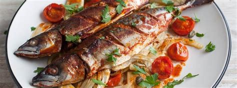 Devilled Mackerel With Roasted Tomatoes And Fennel Recipe Riverford