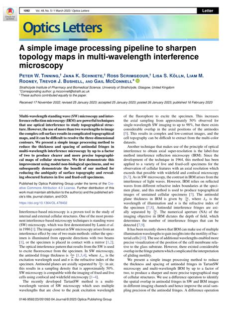 Pdf A Simple Image Processing Pipeline To Sharpen Topology Maps In