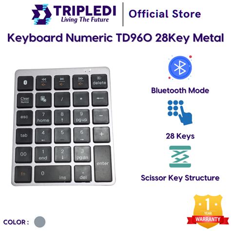 Jual Tripledi Keyboard Numeric Td960 Numpad Angka Mini Wireless Keypad