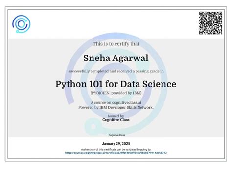 Python Datascience Ibm Sneha Agarwal