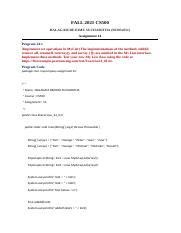 Assignment14 S02034551 Docx FALL 2021 CS500 BALAGAM BEJOME