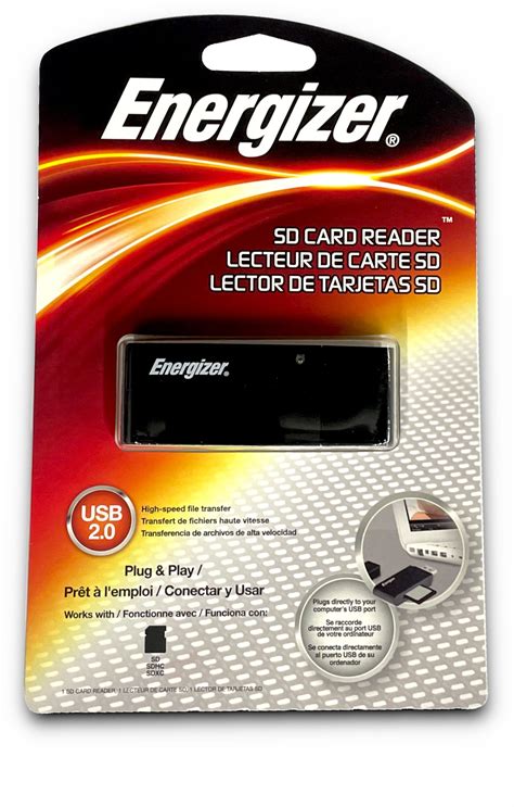 energizer sd card reader high speed file transfer plug and play
