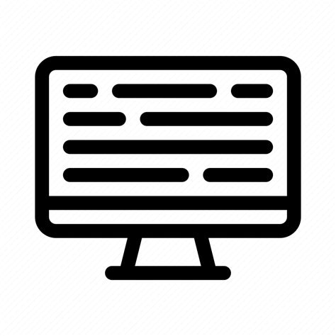 Coding Website Html Multimedia Browser Screen Icon Download On