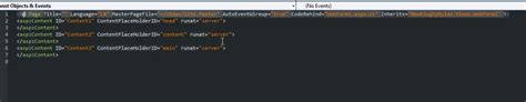C Aspnet Master Page Parse Error Stack Overflow