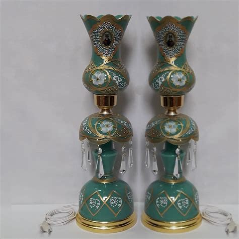 خرید و قیمت لاله شمعدان فیروزه ایی سبز شاه عباسی جفتیسایز کوچک اندازه